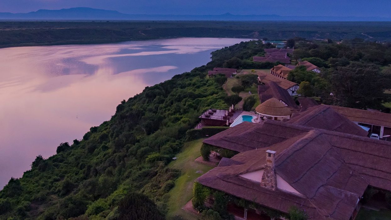 Mweya Peninsula In Queen Elizabeth National Park Uganda